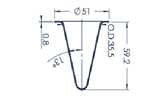PBN C25-51 MBE Crucible